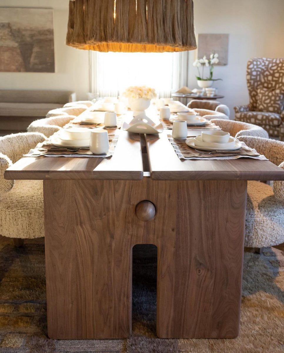 Cadiz 120" Dining Table, Walnut – Anna Hislop Home