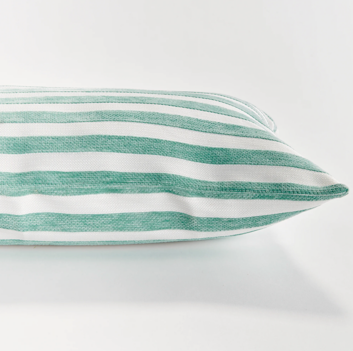 Gideon Indoor/Outdoor Lumbar Pillow, 12" x 22", Seafoam Stripe – Anna ...
