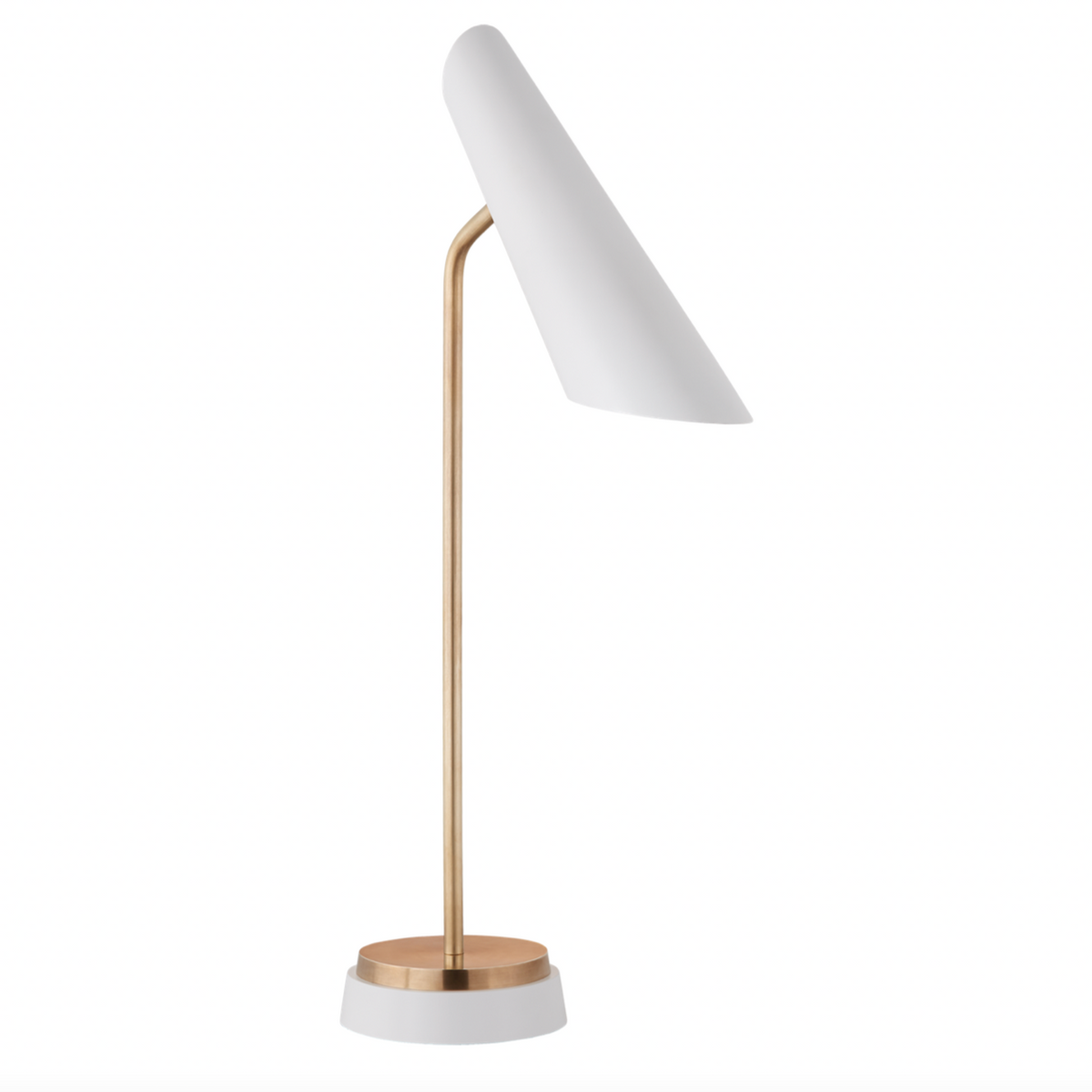 Franca Single Pivoting Task Lamp, White – Anna Hislop Home